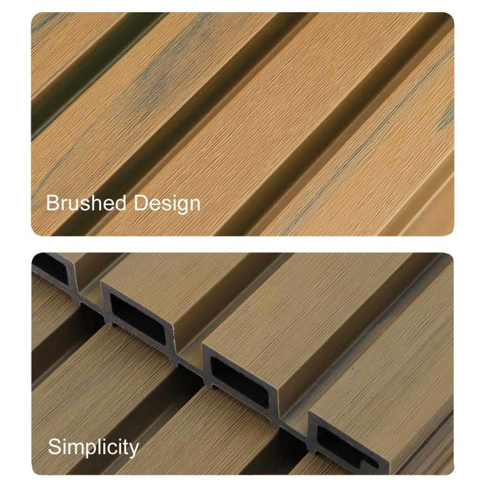 Hosung®- Capped Composite Slatted Wall Cladding - HOSUNG WPC Composite