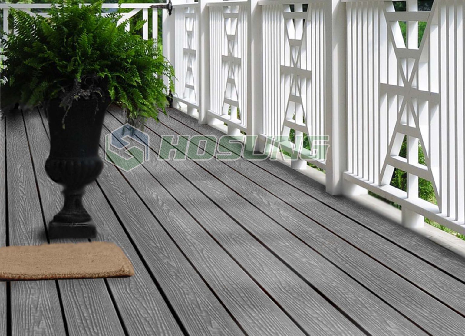 Hosung®- FW148K25D-Peak Texture Teak - HOSUNG WPC Composite