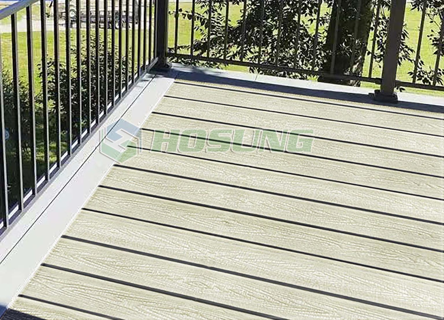 Hosung®- FW148K25D-Peak Texture Teak - HOSUNG WPC Composite