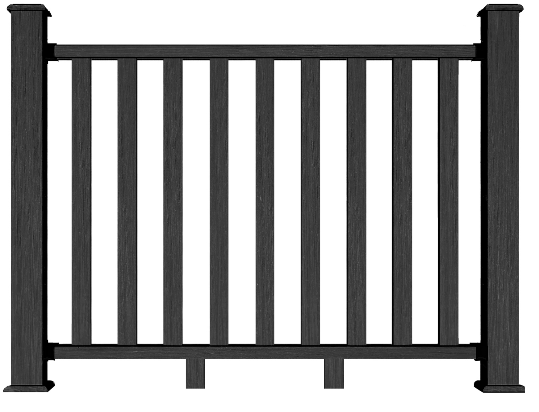 Hosung®- HS100K100 charcoal Co-Extrusion WPC Post - HOSUNG WPC Composite